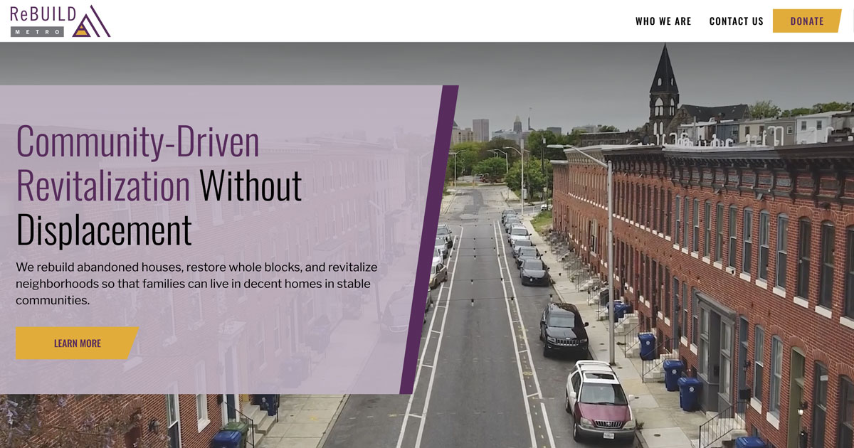 ReBUILD Metro | Transforming East Baltimore, One Block at a Time