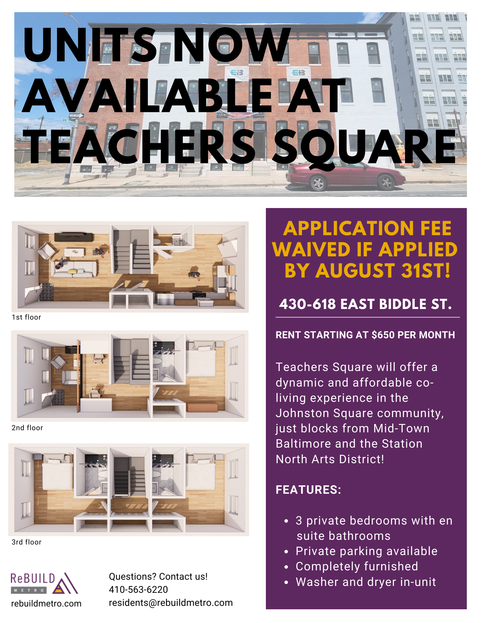 Rent Homes in East Baltimore | ReBUILD Metro